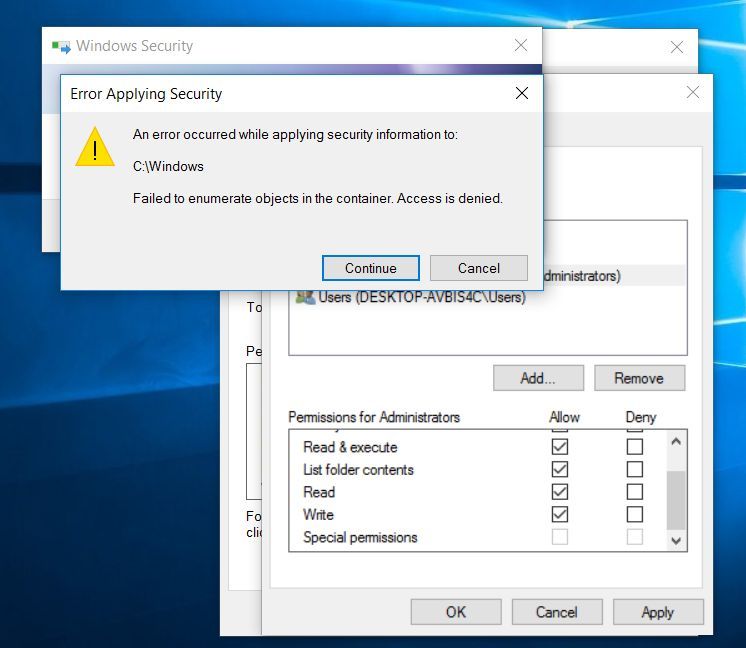 You Dont Have Permission To Save In This Location Failed To